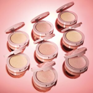 Mally Beauty Positive Radiance Skin Perfecting Highlighter, Liquid-Powder Luminous Formula, Pearlicious Pink