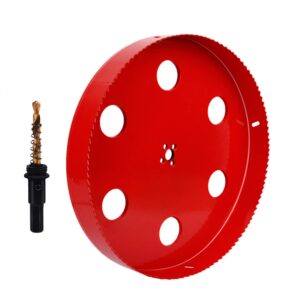 235mm / 9-1/4 inch HSS Bi-Metal Hole Saw Hole Drilling Cutter for Wood Boards Plastic Thin Metal (235mm / 9-1/4 inch)