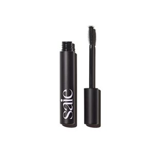 saie mascara 101 - buildable + lash lengthening mascara for volumized lashes - strengthening, clean mascara - formulated with nourishing ingredients - black (0.31 oz)