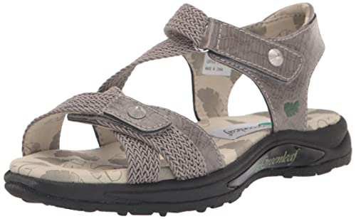 Greenleaf Women's Serenity Sandal, Gray, 11