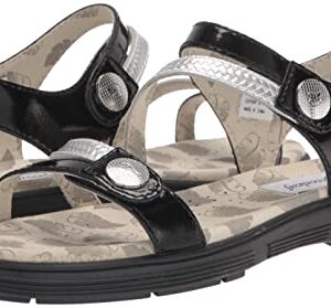 Greenleaf Women's Unity Sandal, Patent Black, 10