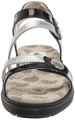 Greenleaf Women's Unity Sandal, Patent Black, 10