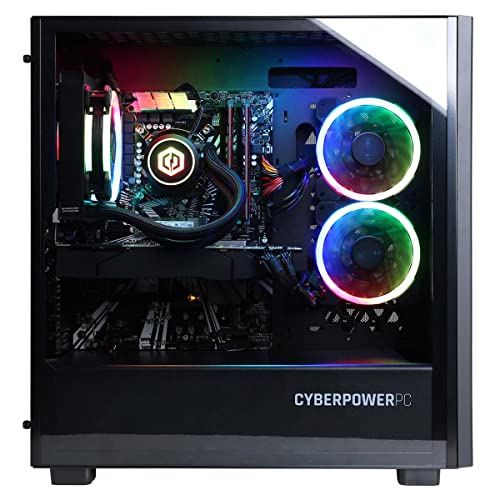 CyberpowerPC Gamer Supreme Liquid Cool Gaming Desktop Computer, Intel Core i7-11700KF 3.6GHz, 16GB RAM, 1TB SSD, NVIDIA GeForce RTX 3060 12GB, Windows 10 Home, Free Upgrade to Windows 11