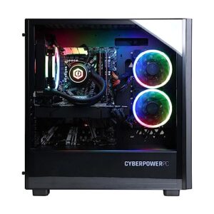 CyberpowerPC Gamer Supreme Liquid Cool Gaming Desktop Computer, Intel Core i7-11700KF 3.6GHz, 16GB RAM, 1TB SSD, NVIDIA GeForce RTX 3060 12GB, Windows 10 Home, Free Upgrade to Windows 11