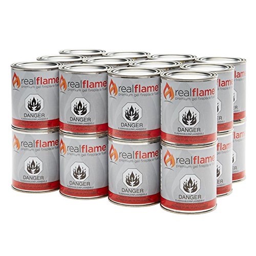 BOWERY HILL Contemporary 24 Pack of 13 oz Isopropyl Alcohol Gel Fuel Cans for Indoor and Ourdoor Fireplaces