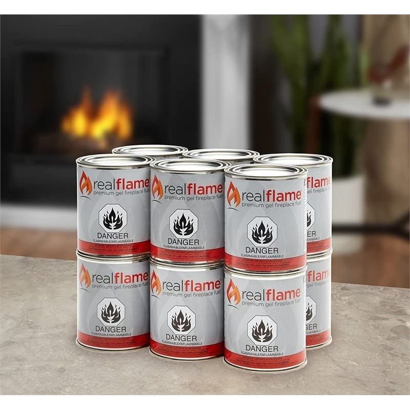 BOWERY HILL Traditional 12 Pack of 13 oz Isopropyl Alcohol Gel Fuel Cans for Indoor and Ourdoor Fireplaces