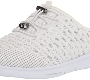 Propét Women's TravelBound Slide Sneaker, White Daisy, 6.5 XX-Wide