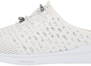 Propét Women's TravelBound Slide Sneaker, White Daisy, 6.5 XX-Wide