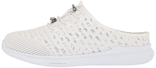 Propét Women's TravelBound Slide Sneaker, White Daisy, 6.5 XX-Wide