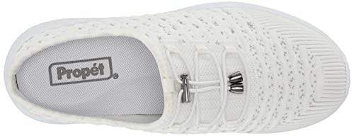 Propét Women's TravelBound Slide Sneaker, White Daisy, 6.5 XX-Wide