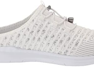 Propét Women's TravelBound Slide Sneaker, White Daisy, 6.5 XX-Wide