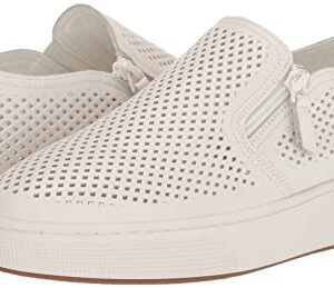 Propét Womens Kate Sneaker, White, 7.5 Wide US