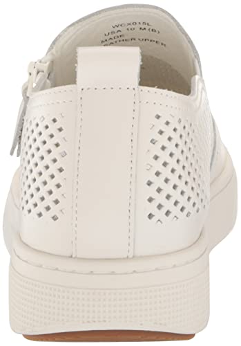 Propét Womens Kate Sneaker, White, 7.5 Wide US