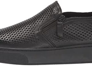 Propét Womens Kate Sneaker, Black, 8 Wide US