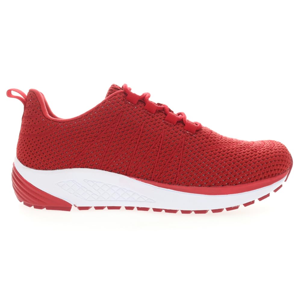 Propét womens Tour Knit Sneaker, Red, 7.5 Wide US