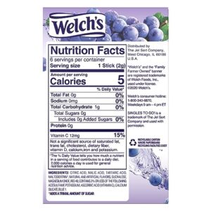 Welch's Singles to GO! Drink Mix Variety Pack - Cherry Pomegrante, Strawberry Peach, Passion Fruit and Grape