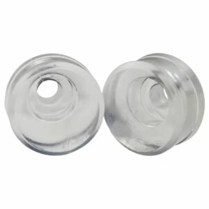 fastcap euro door stops with screws (10 pack) (clear)