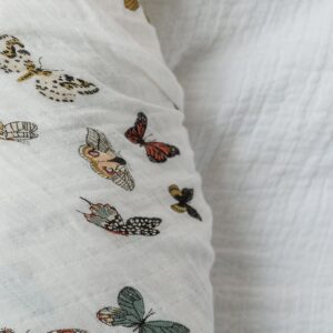 CLEMENTINE KIDS Muslin Infant Swaddles (Butterfly Swarm)