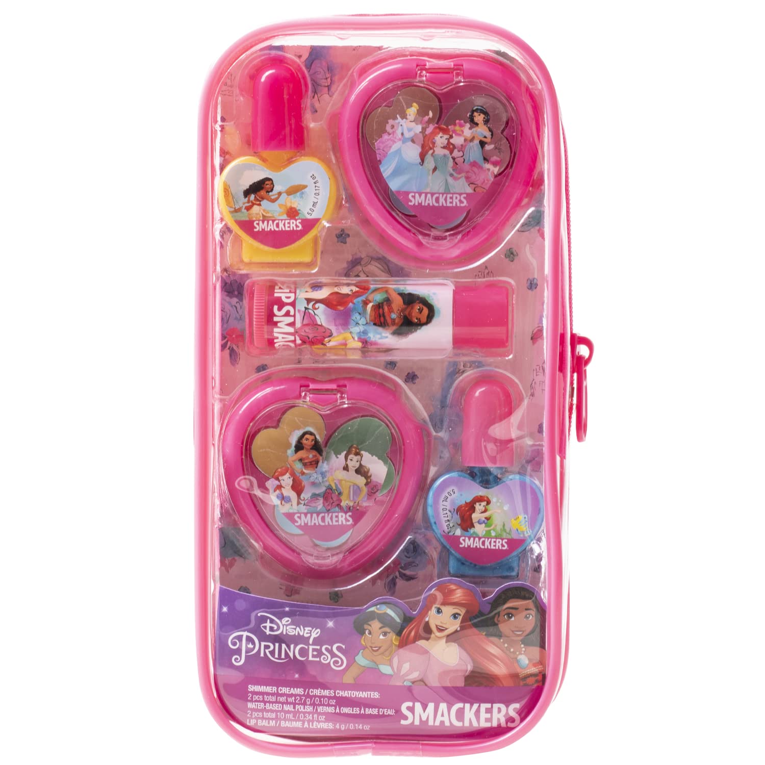 Lip Smacker Disney Princess Pouch Makeup Set And Bag For Girls