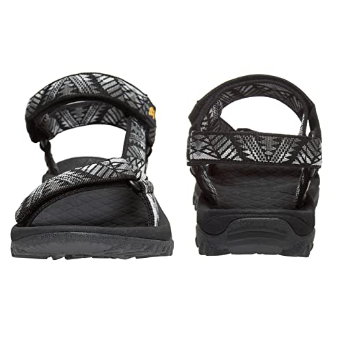 CAMEL CROWN Hiking Sport Sandals for Women Anti-skidding Water Sandals Comfortable Athletic Sandals for Outdoor Wading Beach black/white 8.5