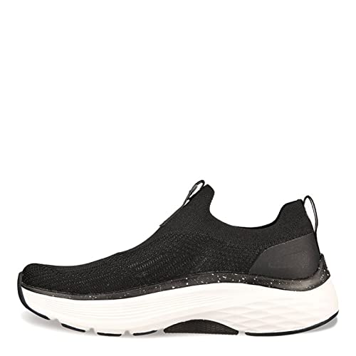 Skechers Max Cushioning Arch Fit Knit Slip-On Black/White 8 B (M)