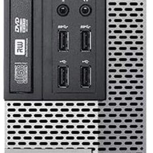 Dell Desktop Computer Core i7-6th Gen, 16GB, 500GB SSD, 2 New 24" Monitors, Wireless Keyboard and Mouse WiFi, 4 in 1 USB Hub Win 11 Pro (Renewed)