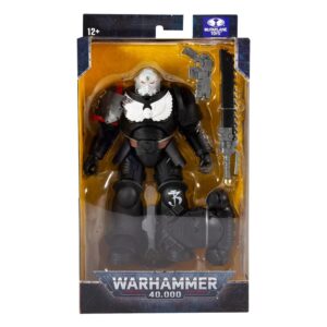 mcfarlane tm10936 warhammer 40000 7in wave 4-raven guard veteran sergeant-collectible figure, multicolour