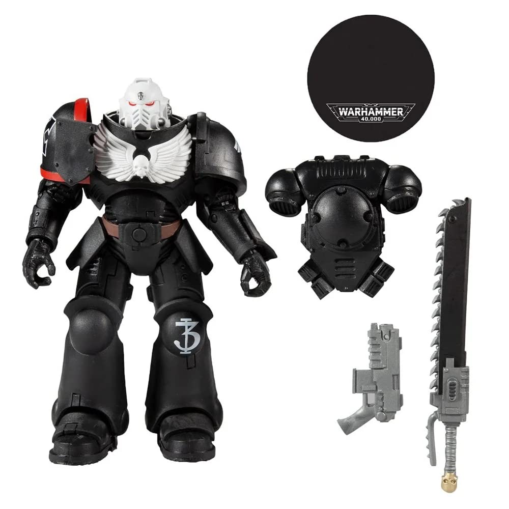 McFarlane TM10936 Warhammer 40000 7in Wave 4-Raven Guard Veteran Sergeant-Collectible Figure, Multicolour