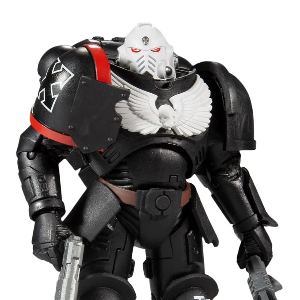 McFarlane TM10936 Warhammer 40000 7in Wave 4-Raven Guard Veteran Sergeant-Collectible Figure, Multicolour