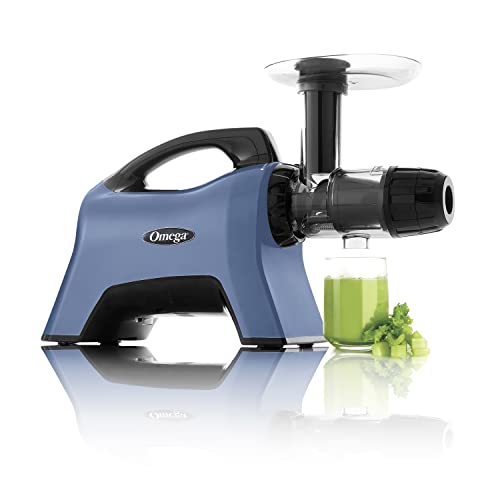 Omega MM1500BL Medical Medium Masticating Juicer, Cold Press Juicer Machine For Celery with Adjustable Dial, 200 W, Blue