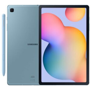 samsung galaxy tab s6 lite w/s pen (128gb, 4gb) 10.4 , octa-core exynos 9610, 7040mah battery, android 10, wi-fi tablet sm-p610 (64gb sd bundle) (angora blue)