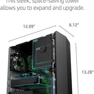 HP 2022 Pavilion TG01 Gaming Desktop - 10th Intel i7-10700F 8-Core CPU - 12GB Nvidia RTX 3060-32GB DDR4-512B NVMe SSD + 1TB HDD - WiFi Bluetooth RJ45 - Windows 10 w/ 32GB USB