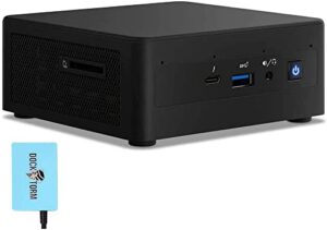 intel nuc bxnuc9i5qnx1 home & business mini desktop i5-9300h 4-core 2.40ghz, ram, uhd 630, wifi 6, bt 5.2, hdmi, usb 3.1, sd card, no os w/hub