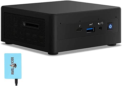 Intel NUC BXNUC9i5QNX1 Home & Business Mini Desktop i5-9300H 4-Core 2.40GHz, RAM, UHD 630, WiFi 6, BT 5.2, HDMI, USB 3.1, SD Card, No OS w/Hub