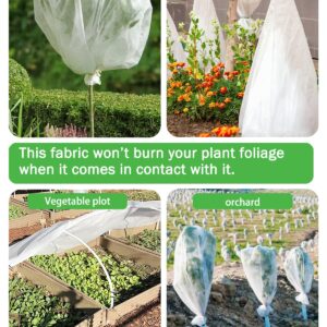 Abimars Plant Covers Freeze Protection 0.88 oz/yd², 9.8ft x 32.8ft Reusable Floating Row Cover for Garden, Frost Cloth Plant Freeze Protection, Plant Blanket for Outdoor Plants