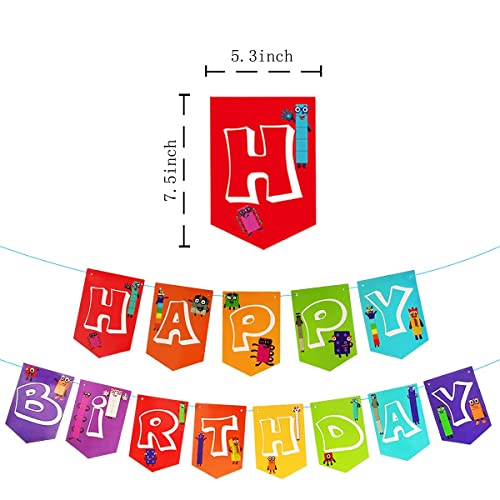 Numberblocks Birthday Party Supplies，Numberblocks Theme Party Decoration