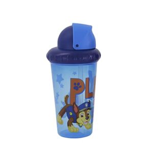 Toddler Sippy Cups for Boys | 10 Ounce Paw Patrol Sippy Cup Pack of Two with Straw and Lid | Durable Blue Leak Proof Travel Water Bottle for Toddlers