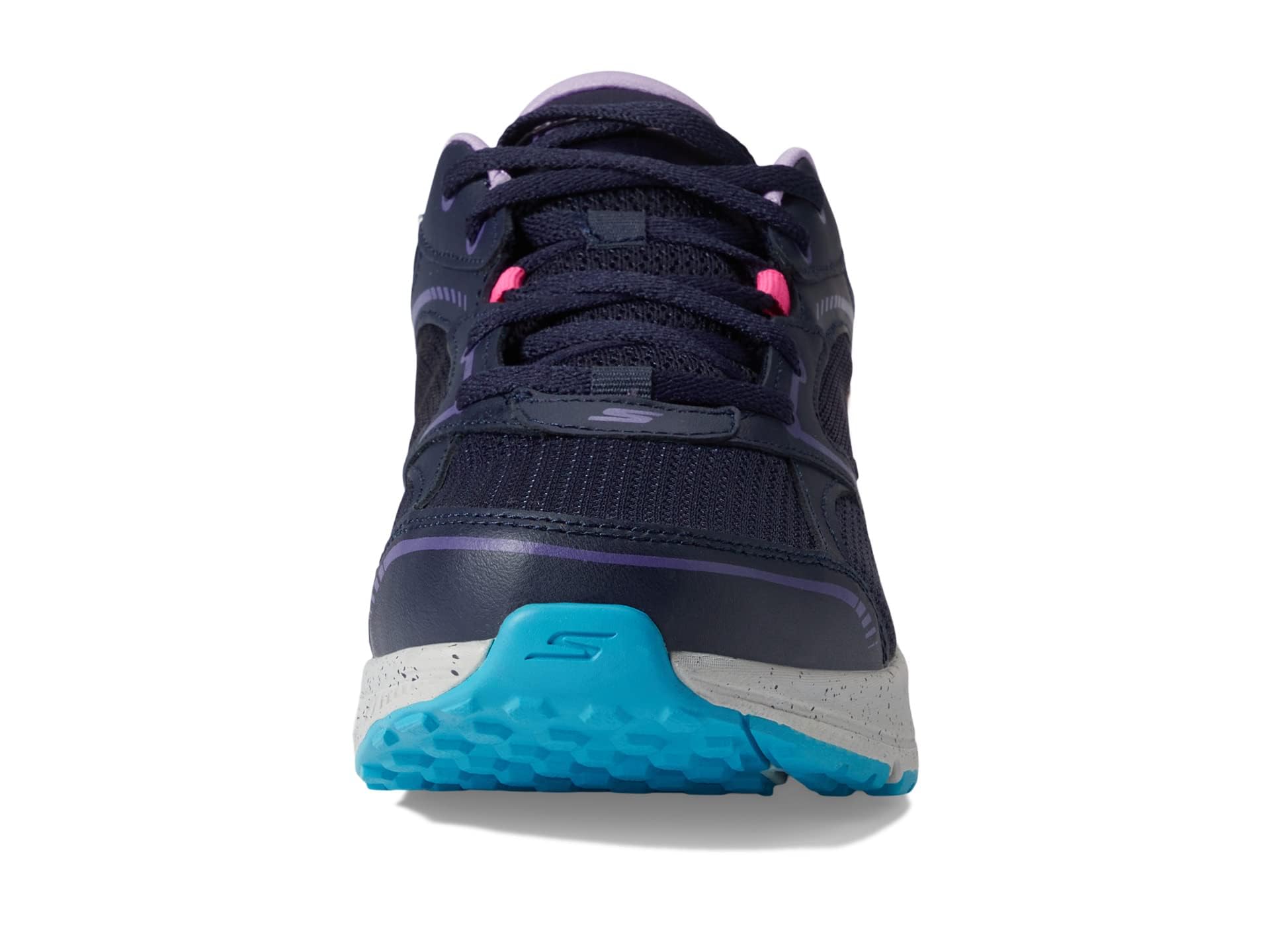 Skechers Women's GO Run CONSISTENT-Vivid Horizon Sneaker, Navy/Lavender, 9