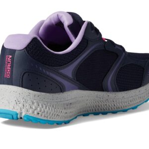 Skechers Women's GO Run CONSISTENT-Vivid Horizon Sneaker, Navy/Lavender, 9