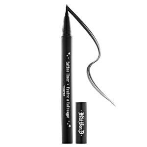 kat von d tattoo liner waterproof liquid eyeliner in trooper black full size unboxed