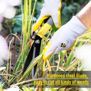 Byhagern Upgraded Grass Shears, Hand Grass Clippers, Grass Trimming Shears for Garden, Lawn Edges