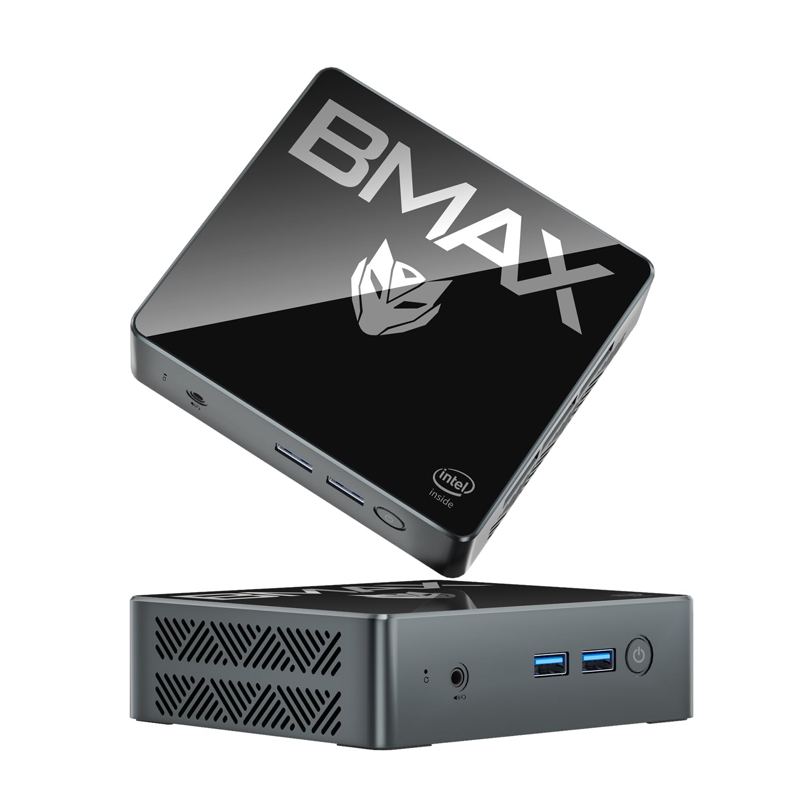 Bmax B2 S Mini PC N4020C 6GB DDR4 128GB eMMC (up to 2.8GHz), HDMI/VGA Port Support 4K Dual Screen Display, Dual Band WiFi RJ45 BT4.2 USB 3.0x4 Micro Desktop Computer Office