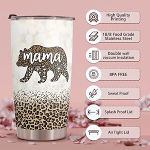 Macorner Mothers Day Gifts - Birthday Gifts for Mom Nana & Mothers Day Gifts From Daughter Son - Mom Gifts Mother's Day Christmas Gifts For Women Mom Grandma - Stainless Steel Bear 20oz Tumbler