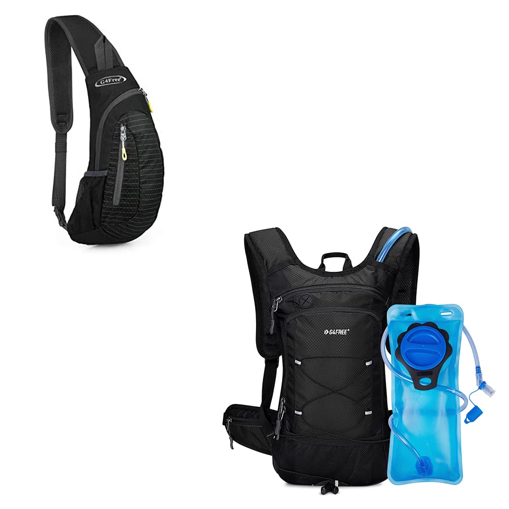 G4Free Sling Bags Men Shoulder Backpack 2L Insulated Hydration Backpack