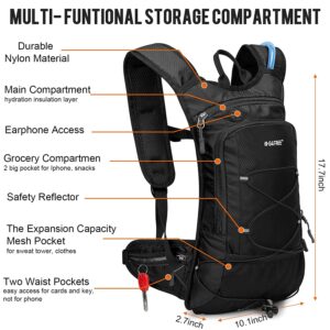 G4Free Sling Bags Men Shoulder Backpack 2L Insulated Hydration Backpack