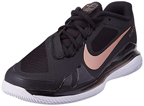 Nike Air Zoom Vapor Pro HC CZ0222-024 Black-White-Metallic Red Bronze Women's Hard Court Tennis Sneakers 7.5 US