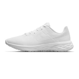 Nike Revolution 6 NN Mens Running Shoes, White/White-White, 7.5 M US