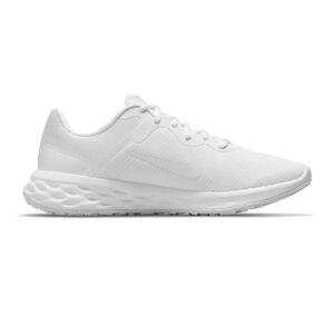 Nike Revolution 6 NN Mens Running Shoes, White/White-White, 7.5 M US