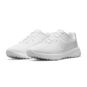 Nike Revolution 6 NN Mens Running Shoes, White/White-White, 7.5 M US