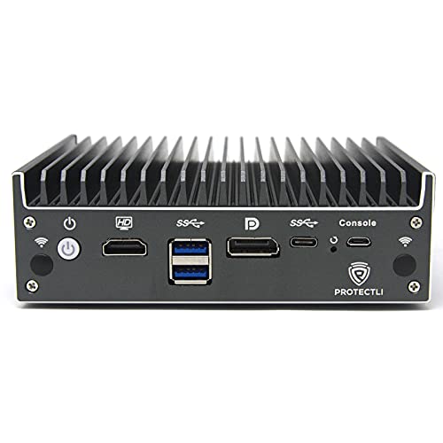 Protectli Vault Pro VP2410-4 Port, Firewall Micro Appliance/Mini PC - Intel Celeron J4125, DDR4 RAM, M.2 SSD Storage, AES-NI, 8GB RAM, 120GB SSD